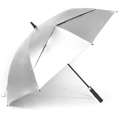 China Double Layer Golf Umbrella The Latest Titanium Silver Invention for Cross-Border Supply for sale