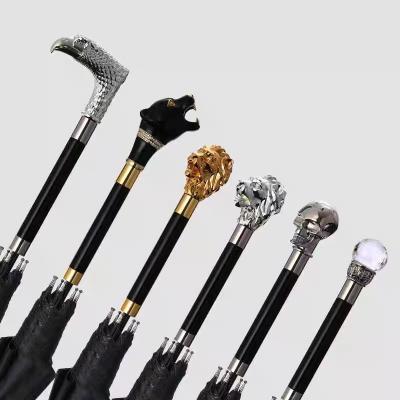 China Cabeça de Animal Japonês Preto Custom Straight Bar Paraguas para Personalidades Criativas à venda