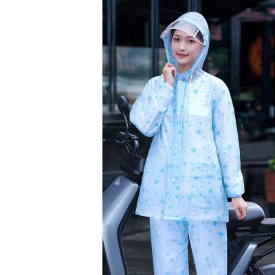 Cina RAINWEAR per donne Motocicletta da tempesta di pioggia personale Veicolo elettrico completo di lavoro integrato in vendita
