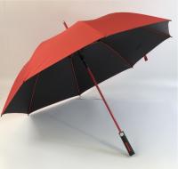China Straight Pattern Golf Size Rain Umbrella with EVA Soft Handle and Silver Coating for sale