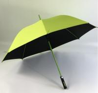 China Straight Pattern Golf Size Rain Umbrella with EVA Soft Handle and Silver Coating for sale