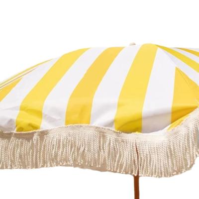 Cina Grande tenda da spiaggia portabile con ombrello solare anti-UV con telaio in fibra di vetro con logo personalizzato in vendita
