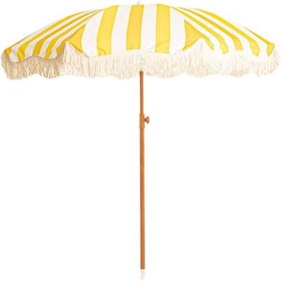 Cina Grande tenda da spiaggia portabile con ombrello solare anti-UV con telaio in fibra di vetro con logo personalizzato in vendita