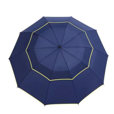 China Um guarda-chuva de negócios de cor sólida com logotipo de impressão Duplo Design dobrável Diâmetro aberto 106cm à venda