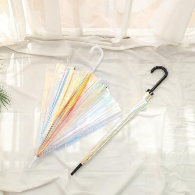 Cina Disegno artigianale Effetto luccicante Magia Cambiamento di colore Umbrella POE riflettente multicolore in vendita