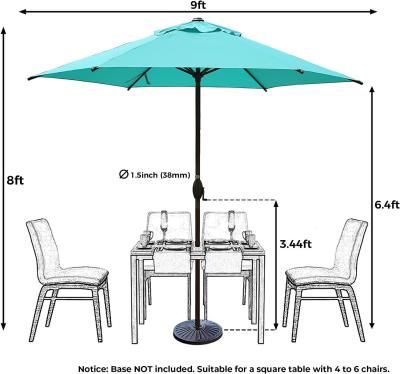 China Custom Logo Print Umbrella Factor Fashion Patio Umbrella with Tassels and Sunshade for sale