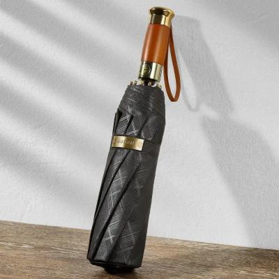 中国 全自動 軽量 豪華 ビジネス 傘 オーダーメイド ロゴと 木製 ハンドル 販売のため
