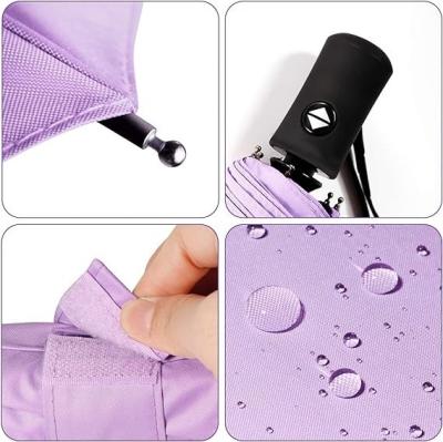 China Umbrella Product 3 Folding 210T Polyester with ABS Plastic Handle and Waterproof Design for sale