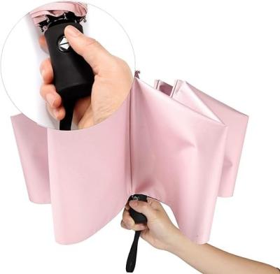 China Umbrella Product 3 Folding 210T Polyester with ABS Plastic Handle and Waterproof Design for sale