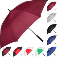 China Double Layer Golf Umbrella with Auto Open Hand Close and Personalized Pattern Printing for sale