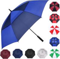 China Double Layer Golf Umbrella with Auto Open Hand Close and Personalized Pattern Printing for sale