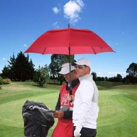 China Double Layer Golf Umbrella with Auto Open Hand Close and Personalized Pattern Printing for sale