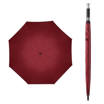 China Um guarda-chuva de golfe para adultos de estilo minimalista com impressão de logotipo personalizado e função de bloqueio UV à venda