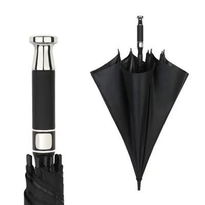 China Um guarda-chuva de golfe para adultos de estilo minimalista com impressão de logotipo personalizado e função de bloqueio UV à venda