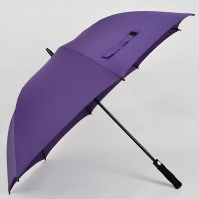 China Extra Large Fibra de vidro costelas Automático guarda-chuva de golfe protetor solar e resistente ao vento essencial à venda
