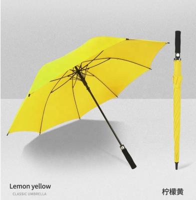 China Gepersonaliseerd afdrukken logo golf rechte paraplu voor volwassenen 30 inch * 8K Windproof Design Te koop