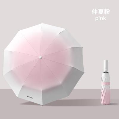 Cina Ombrello a tre pieghe con logo personalizzato Parasole a prova di vento in vendita
