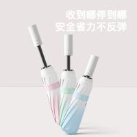 China Three-folding Gradient Umbrella with Customized Logo Automatic Sunblock Windproof Paraguas for sale
