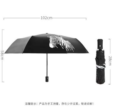 China Customized Black Coated Color Changing Umbrella with Steel Ribs and Polyester Fabric for sale