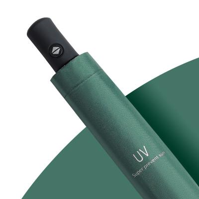 Cina Fabbricazione di ombrelloni automatici a tre pieghe in metallo con funzione all in 1 e logo personalizzato in vendita