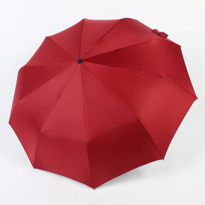 Cina Logo personalizzato stampato con doppio ombrello e protezione anti-UV/pioggia con albero di metallo nero in vendita