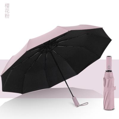 China Customized Logo Printed Anti-UV 3 Fold Auto Pen Umbrellas for Minimalism Style Lovers for sale