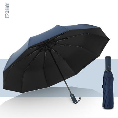 China Customized Logo Printed Anti-UV 3 Fold Auto Pen Umbrellas for Minimalism Style Lovers for sale