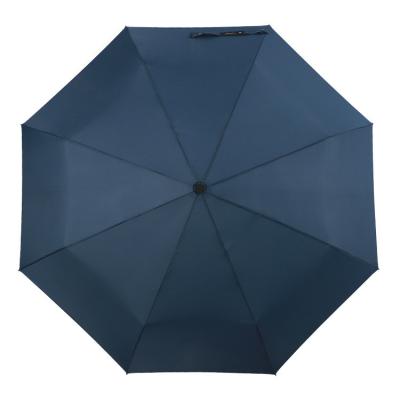 Cina 8k Anti-UV impermeabile ombrello pieghevole a tre con controllo manuale manico di plastica Pongee pannello materiale in vendita