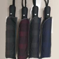 China Triple Fold Semi Automatic Umbrella with Unique Pattern Design and 97cm Open Diameter for sale