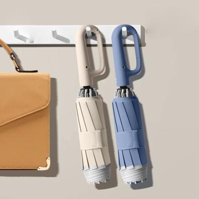 Cina Manico di gomma di stile minimalismo Protezione solare UV e ombrello da pioggia per attività all'aria aperta in vendita