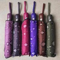 China Three-folding Umbrella Semi Automatic Open and Close Unique Design Three-fold Pattern for sale