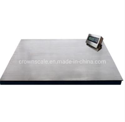 China 1000kg 2000kg 3000kg 5000kg Digital Weight Floor Scale Electronic Platform Scale with Indicator and Printer for sale