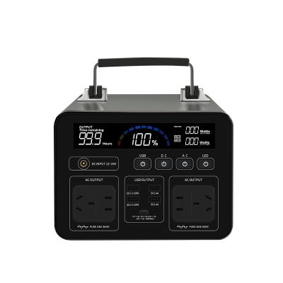 Cina Centrale elettrica portatile di campeggio all'aperto di 500W 1000W per di sostegno di UPS sviluppata in batteria ricaricabile in vendita