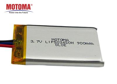 Cina temperatura elevata della batteria al litio di 3.7V 900mah per l'inseguitore del veicolo in vendita