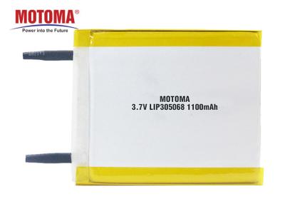 China 3.7V 1100mAh Rechargable Lithium Polymer Battery 3.0*50*68mm Motoma Batteries For IOT Devices for sale