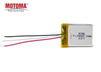 中国 160mah 3.7Vの追跡者のリチウム電池は承認されたサイズISO9001をカスタマイズした 販売のため