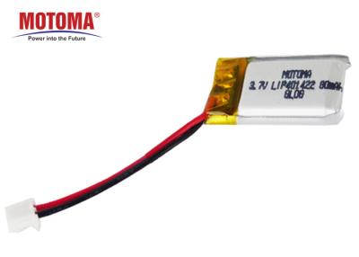 Cina Mini Size Wearable Device Battery 3.7V 80mah con una garanzia da 1 anno in vendita