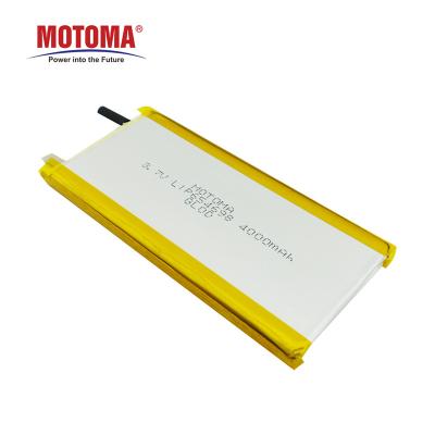 China High Energy Density Battery 3.7V 4000mAh 6.5x46x98mm Customized Lithium Polymer Battery for sale