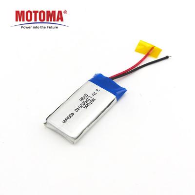 中国 3.7V 400mAhの単独労働者装置のための再充電可能なリチウム ポリマー電池 販売のため