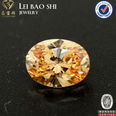 China AAA/AAAAA Grade Colored Oval shape brilliant cut faceted gemstone Cubic Zirconia in size 10*8mm for sale