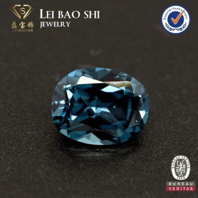 China wholesale 122# night blue color synthetic gemstone cushion cut lab diamonds spinel for jewelry for sale