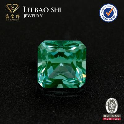 China green synthetic spinel square shape #137 spinel loose gemstones for sale