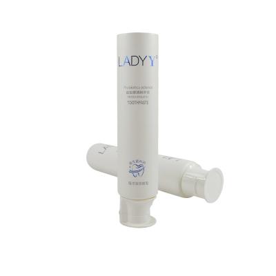 China 30ml/g Matte Frosted White Flat plastic Tubes Cosmetic Tube Concealer Cream Foundation Liquid BB Cream Packaging Tube for sale