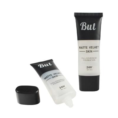 China Empty soft plastic packing tubes BB cream biodegradable refillable sunscreen squeeze cosmetic packaging tubes for sale