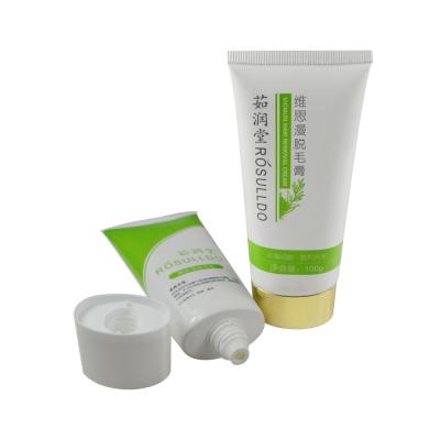 China Custom200ml 250ml 300ml empty hand cream sunscreen lotion cosmetics squeeze packaging black/white plastic soft tube cont for sale