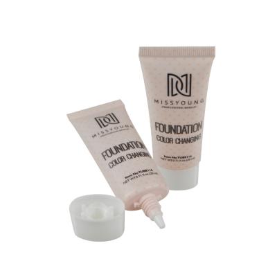 personalizado de la boca afilada cosmética crema para las manos protector solar loción de limpieza facial tubo de embalaje vacío PE tubo de plástico contienen
