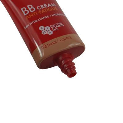 China 10 ml 15 ml 20 ml 30 ml impresión personalizada crema para manos loción para el cuerpo cosmético embalaje PE tubo de compresión de plástico en venta