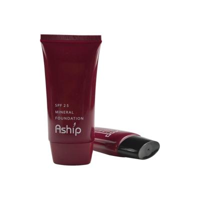 China custom bb cream empty soft laminated tube oval face wash sunscreen plastic tubes for cosmetics packaging for sale