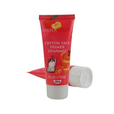 China Custom logo empty eye cream facial cleanser shampoo container 50ml plastic PE soft squeeze tube for sale