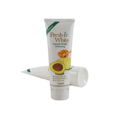 China Eco-friendly Empty Facial Cleanser Gel Packaging Container Squeeze Cosmetic Tube Soft cosmetic packaging tube for sale